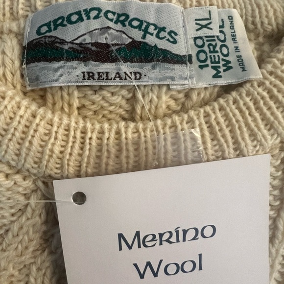 Aran Crafts | Sweaters | New Aran Crafts Sweater Ireland Made Cable Xl ...